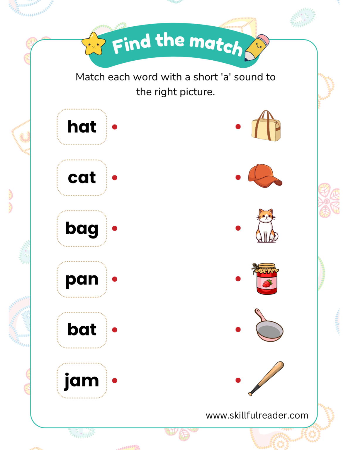 Consonant-Vowel-Consonant (CVC) Activity Worksheet